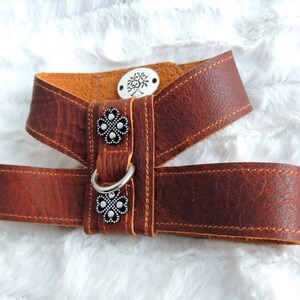 Small Dog Harness, Leather Dog Harness, Brown Dog Harness, Handmade Dog ...