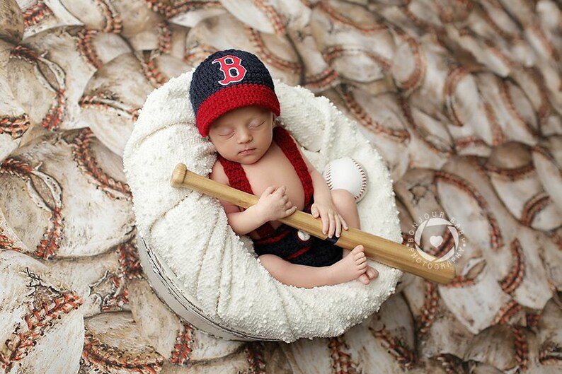 Newborn Baby BOSTON RED SOX Baseball Cap Hat Custom Made - Etsy