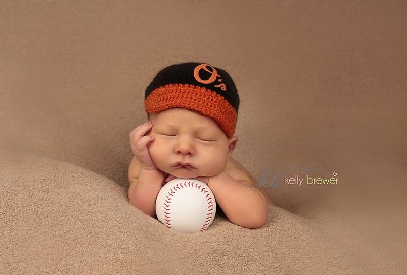 Newborn Baby BALTIMORE ORIOLES Baseball Cap, Ha, Custom Made - Etsy