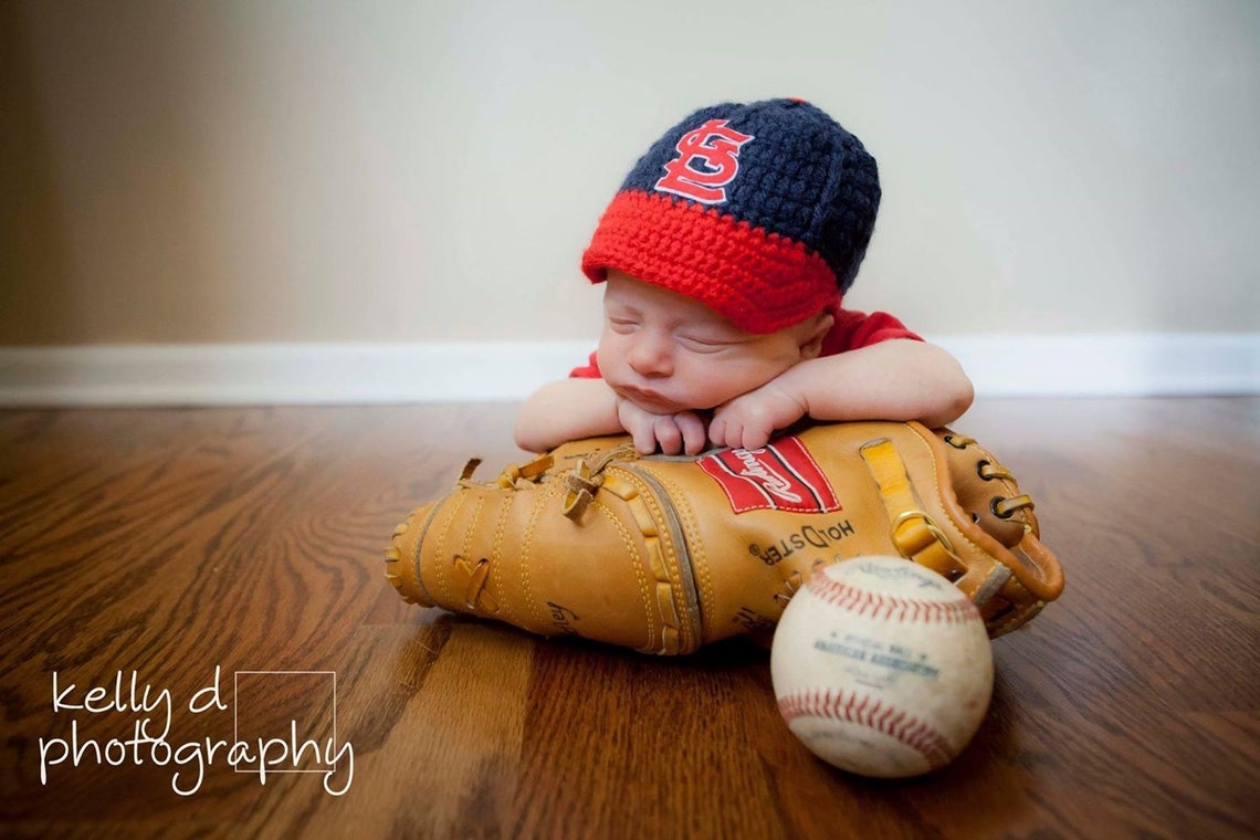 Newborn Baby ST LOUIS CARDINALS Baseball Cap Hat Custom Made - Etsy