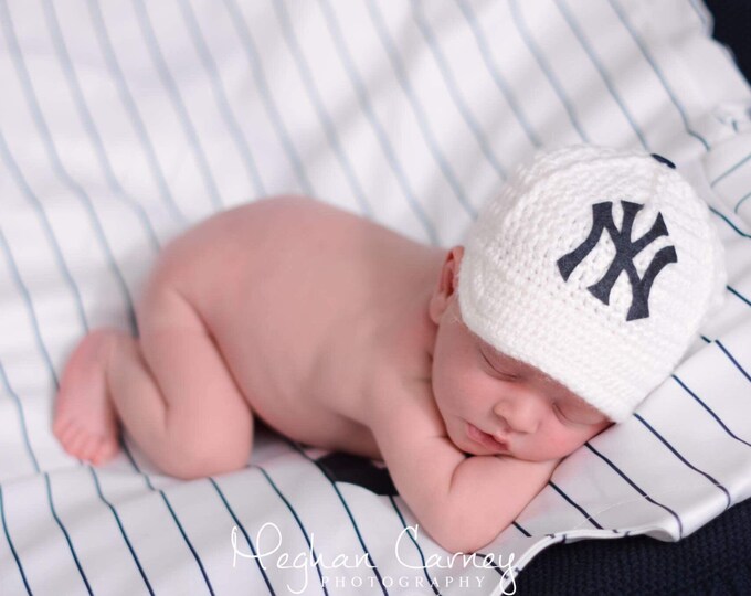 Newborn Baby NEW YORK YANKEES Baseball Cap Hat Custom Made - Etsy