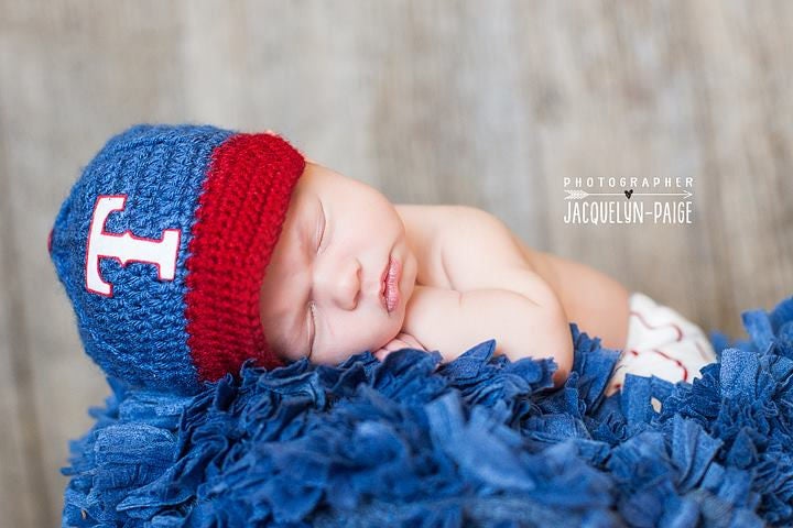Newborn Baby TEXAS RANGERS Baseball Cap Hat Custom Made | Etsy