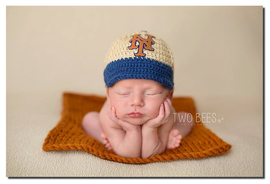Newborn Baby NEW YORK METS Baseball Cap, Hat, Custom Made - Etsy