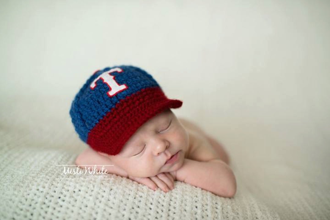 Newborn Baby TEXAS RANGERS Baseball Cap, Hat, Custom Made - Etsy