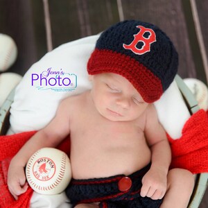 Newborn Baby BOSTON RED SOX Baseball Cap, Hat, Custom Made - Etsy