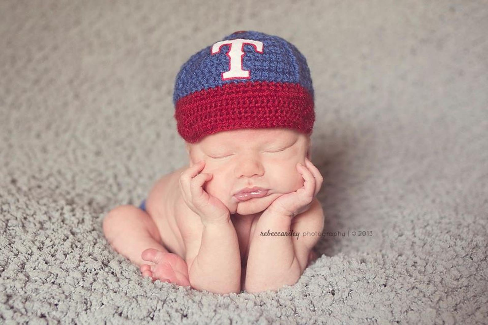Newborn Baby TEXAS RANGERS Baseball Cap Hat Custom Made | Etsy