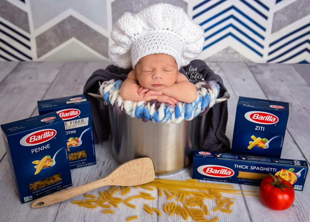 Newborn Baby CHEF Hat, Custom Made, Photography Prop - Etsy