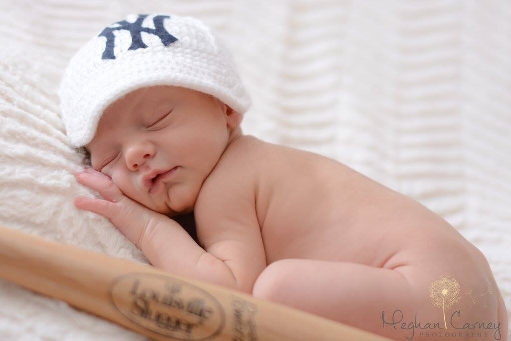 Newborn Baby NEW YORK YANKEES Baseball Cap Hat Custom Made | Etsy