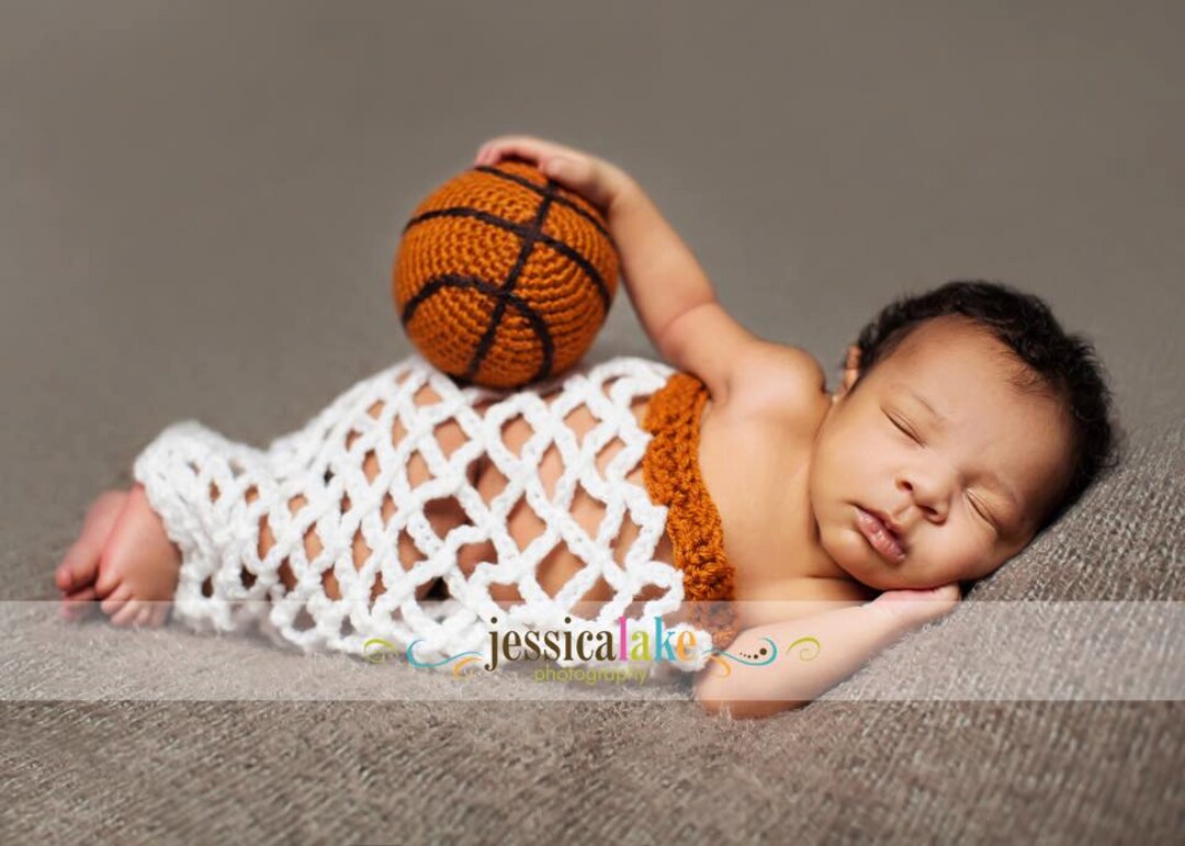 Newborn Baby BASKETBALL and NET Photography Prop, Custom Made - Etsy