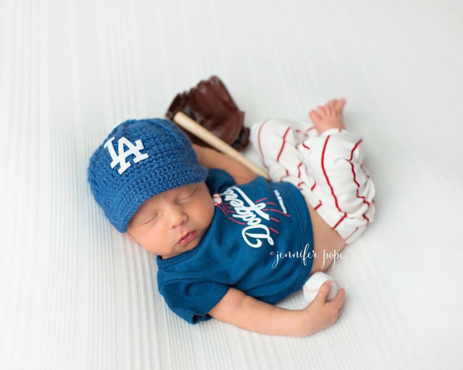 Newborn Baby LOS ANGELES DODGERS Baseball Cap, Hat, Custom Made - Etsy