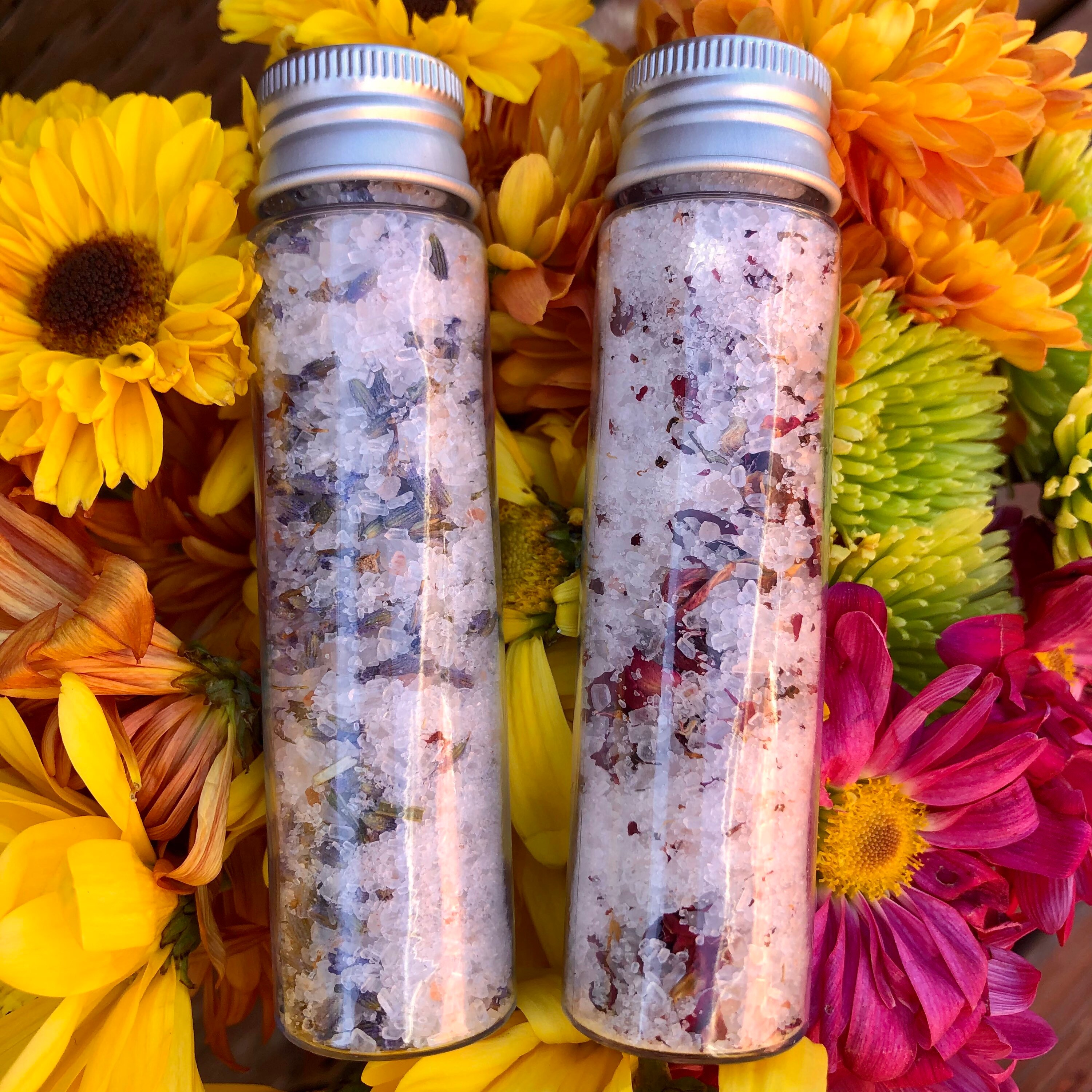 Mini Bath Soak Gift Set: Floral Bath Salts in Tubes - Etsy