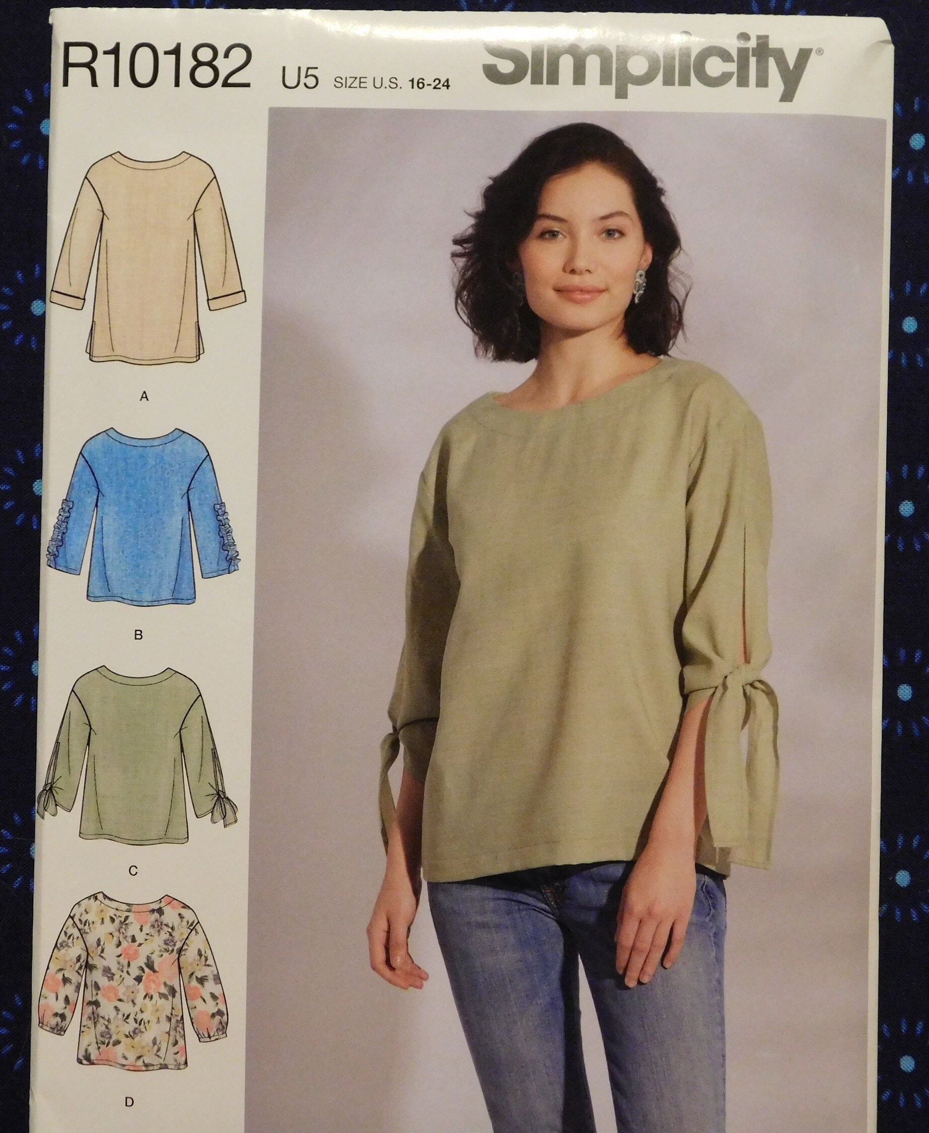 Simplicity Pattern R10182 Top Sizes 16-24 - Etsy UK