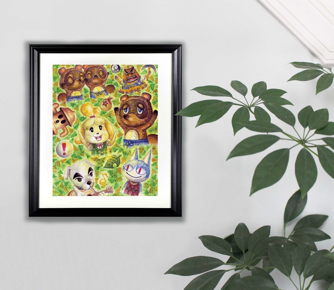 Villagers Watercolor Art Print- 8x10 | Nature, Painting - Etsy