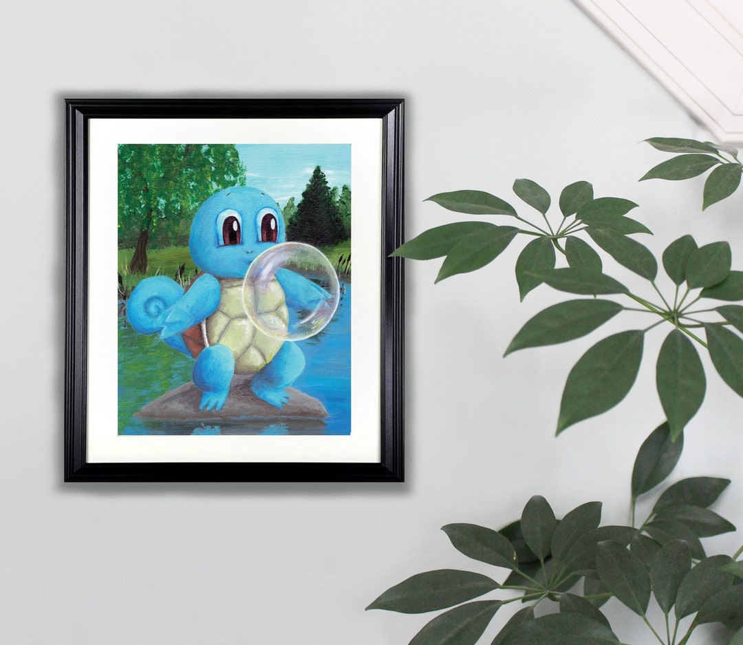 Squirtle Acrylic Art Print 8x10 Pokemon Nintendo Painting - Etsy
