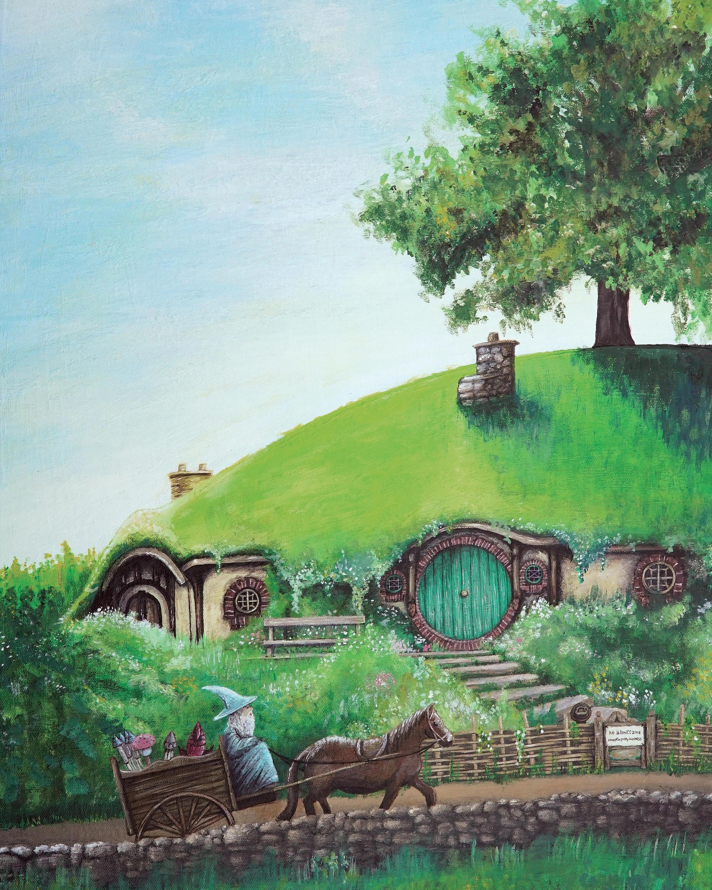 Bag End Lord of the Rings Acrylic Art Print 8x10 11x17 - Etsy