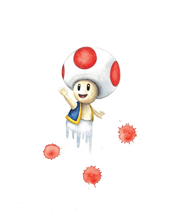 White Toad Mario