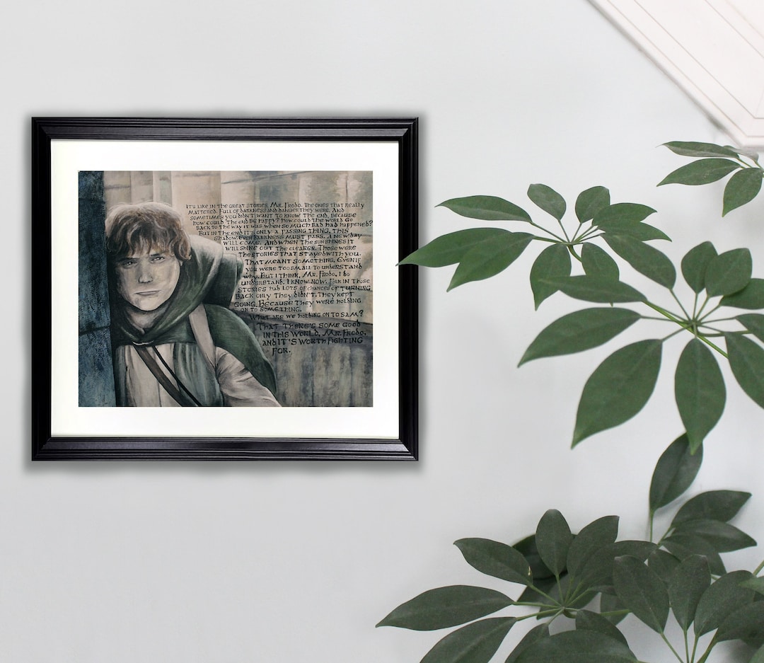 Samwise Gamgee Acrylic Art Print- 8x10 | Lord of the Rings, Sean Astin ...