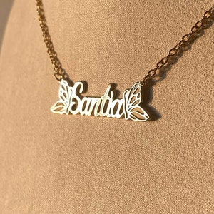 Butterfly Name Necklace - Etsy