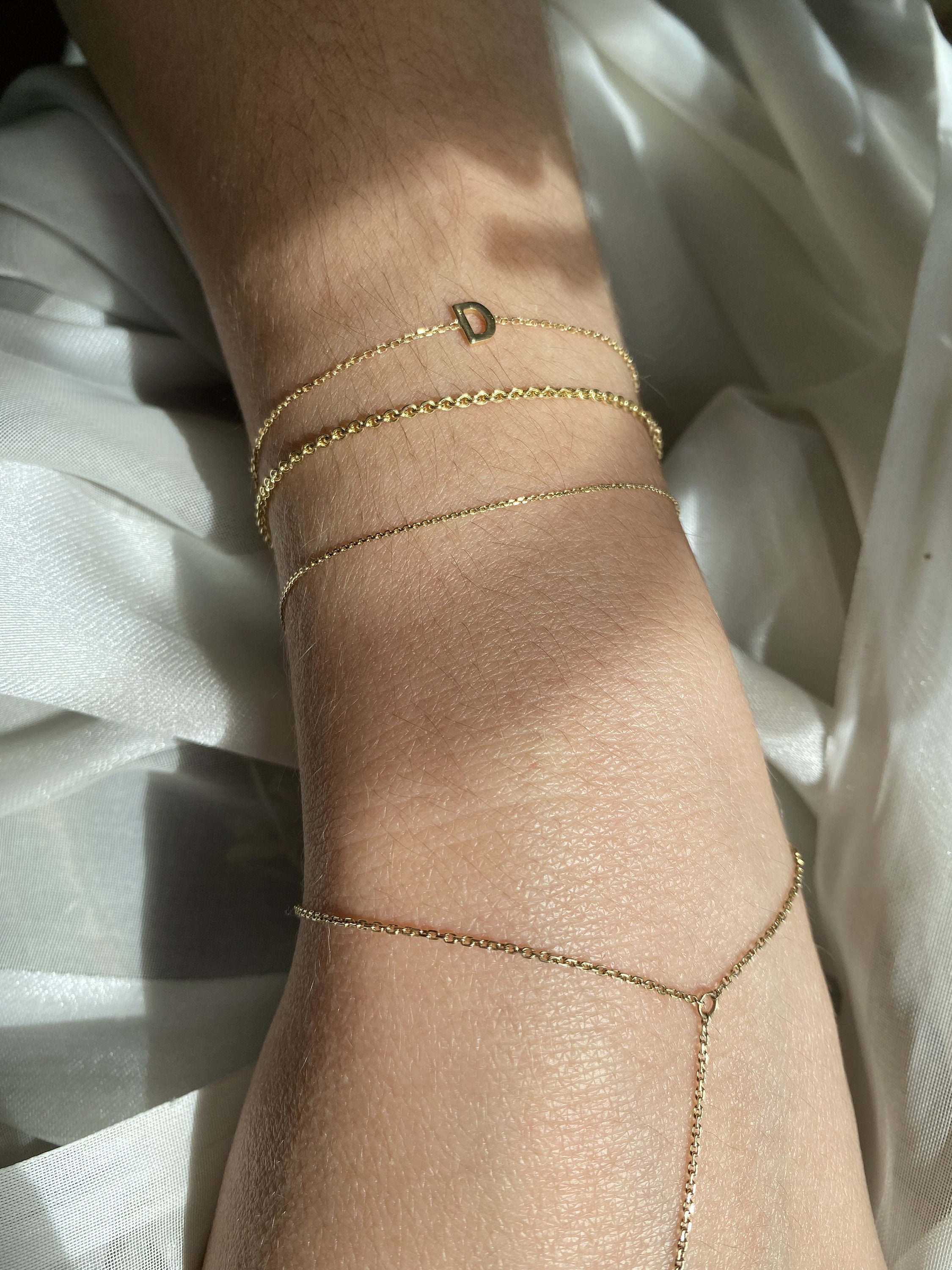 Custom Initial Bracelet - Etsy