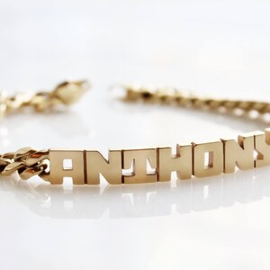 Block Name Bracelet - Etsy