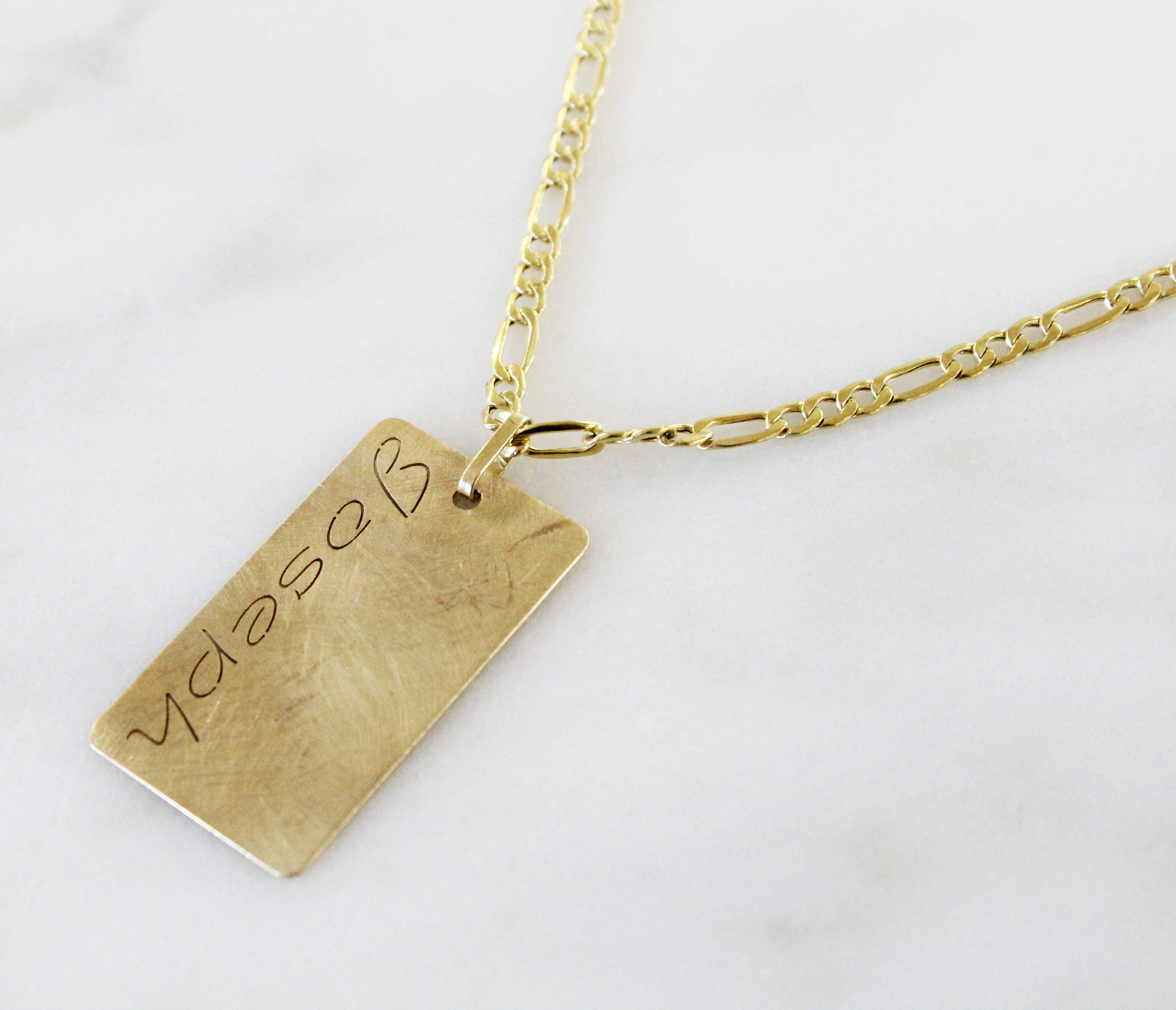 Personalized Dog Tag Necklace | Etsy