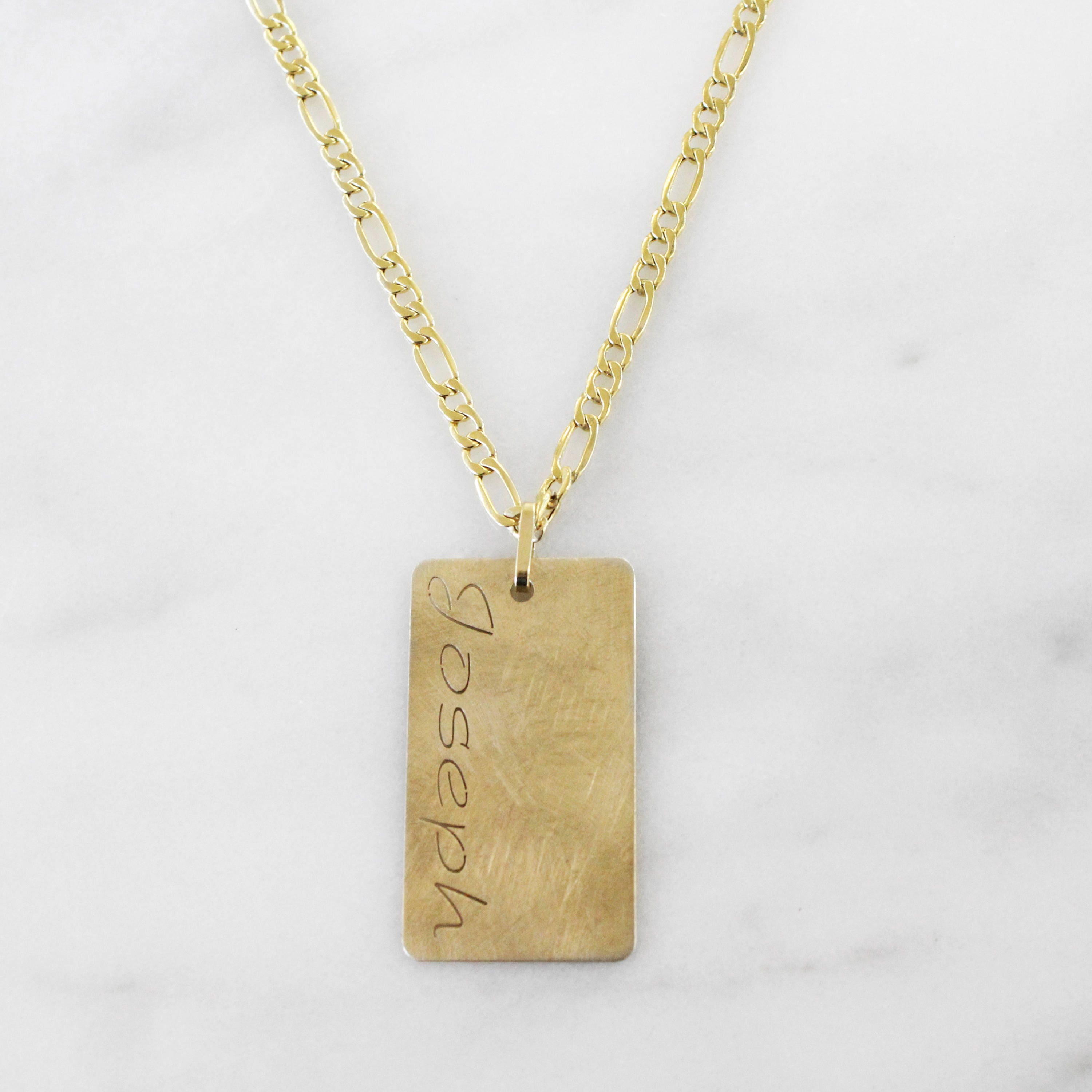 Personalized Dog Tag Necklace | Etsy