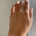 14k Solid Gold Hand Chain - Etsy