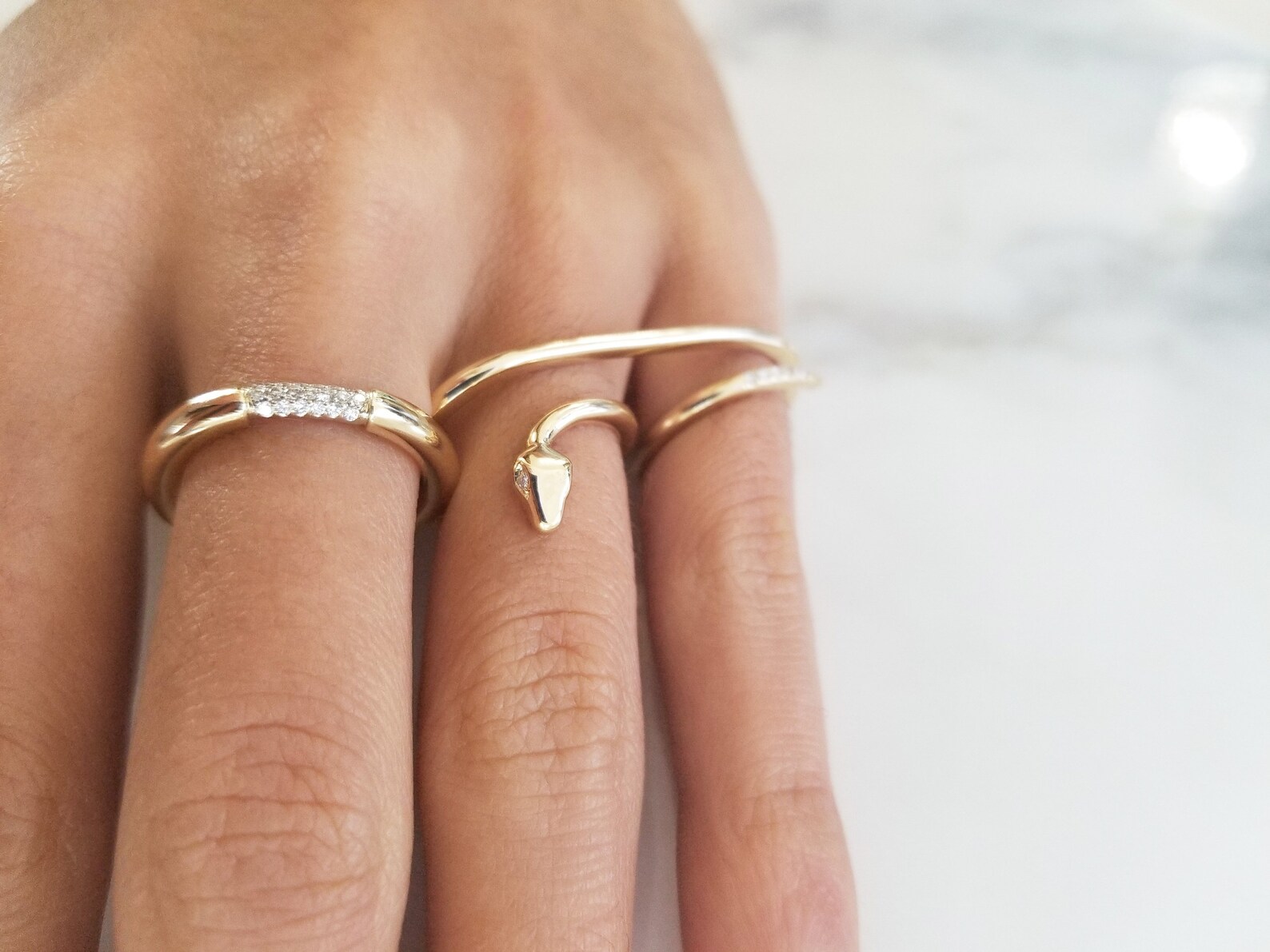 Sesha Snake Ring | Etsy