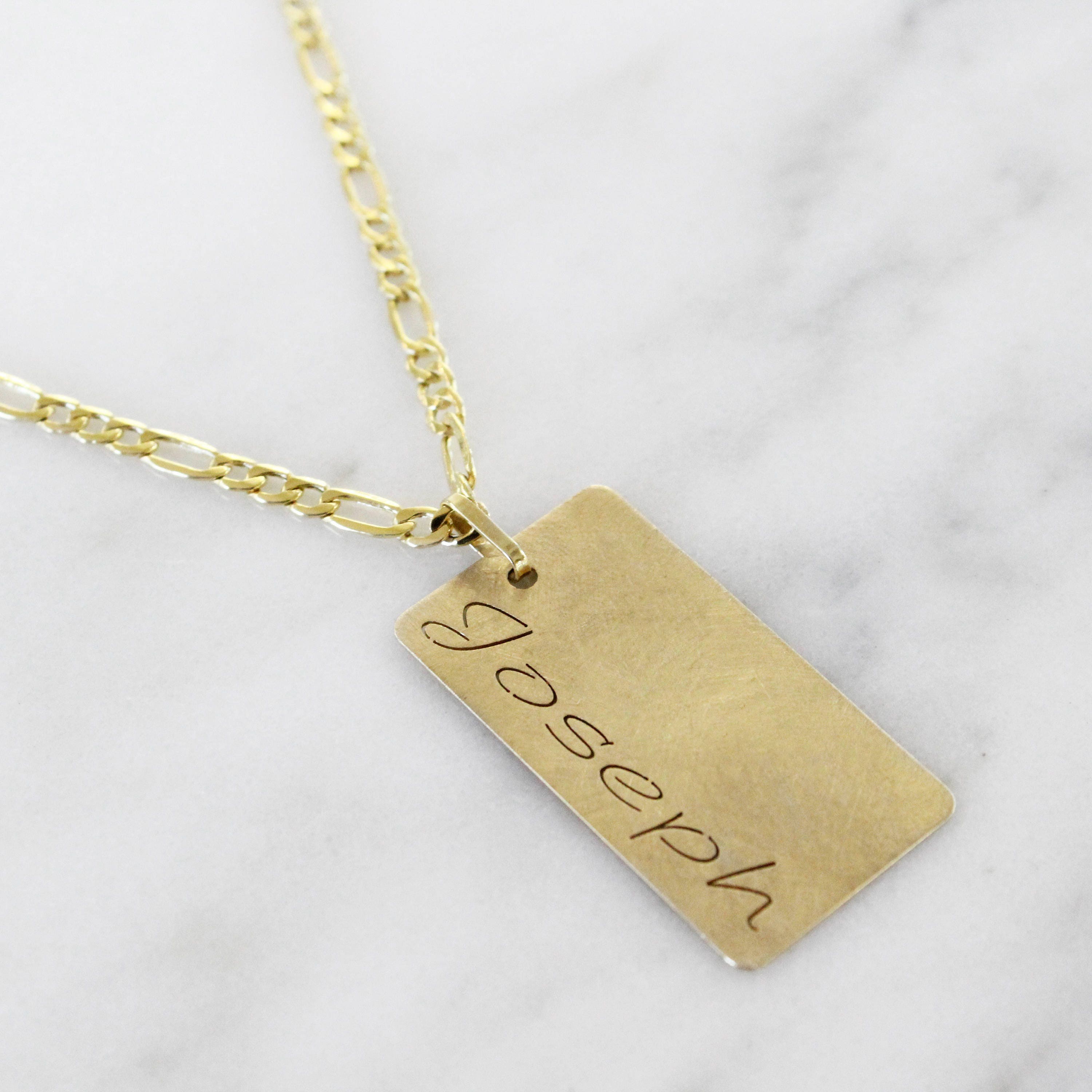 Personalized Dog Tag Necklace | Etsy