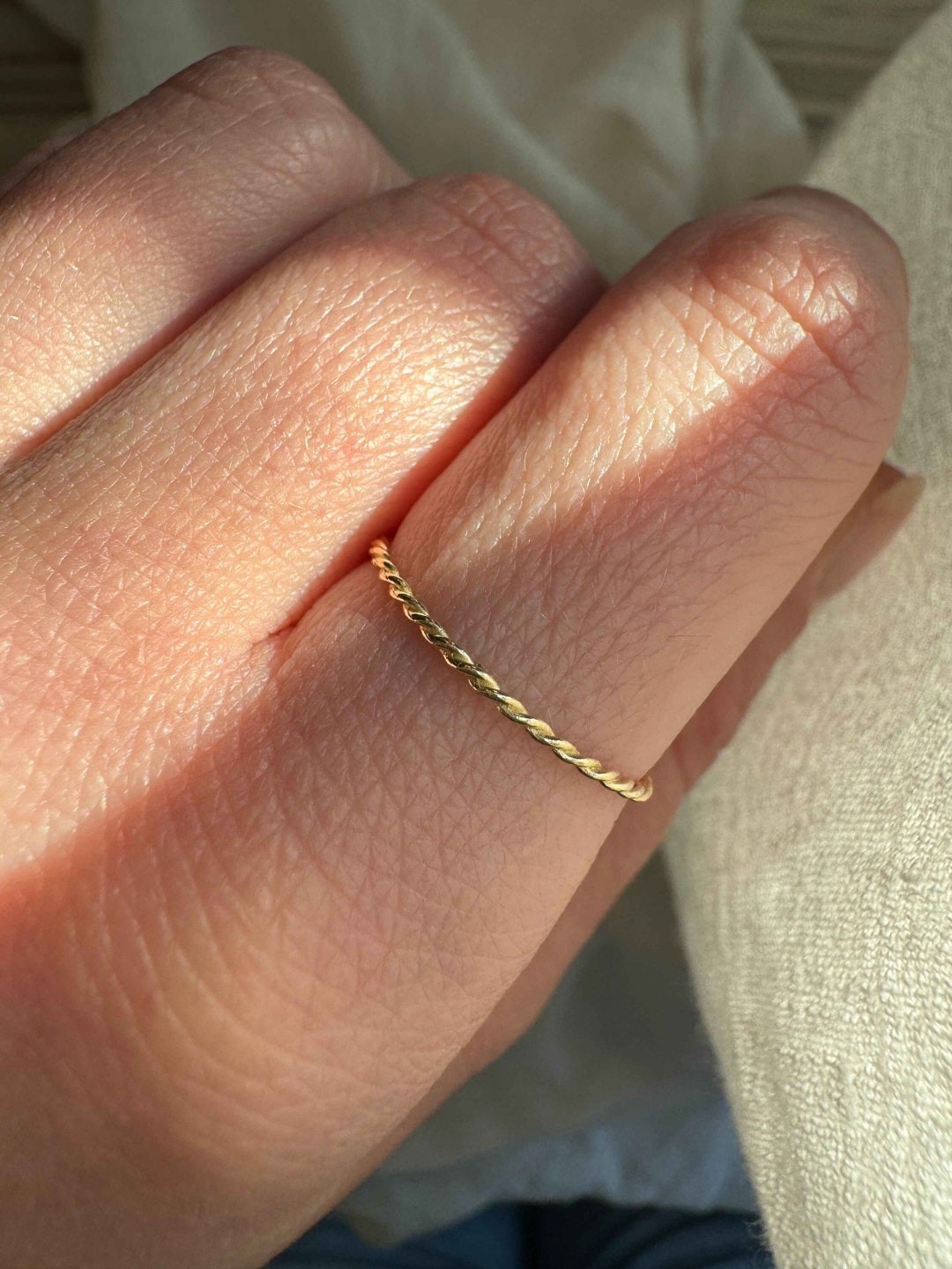 Twisted Rope Ring - Etsy