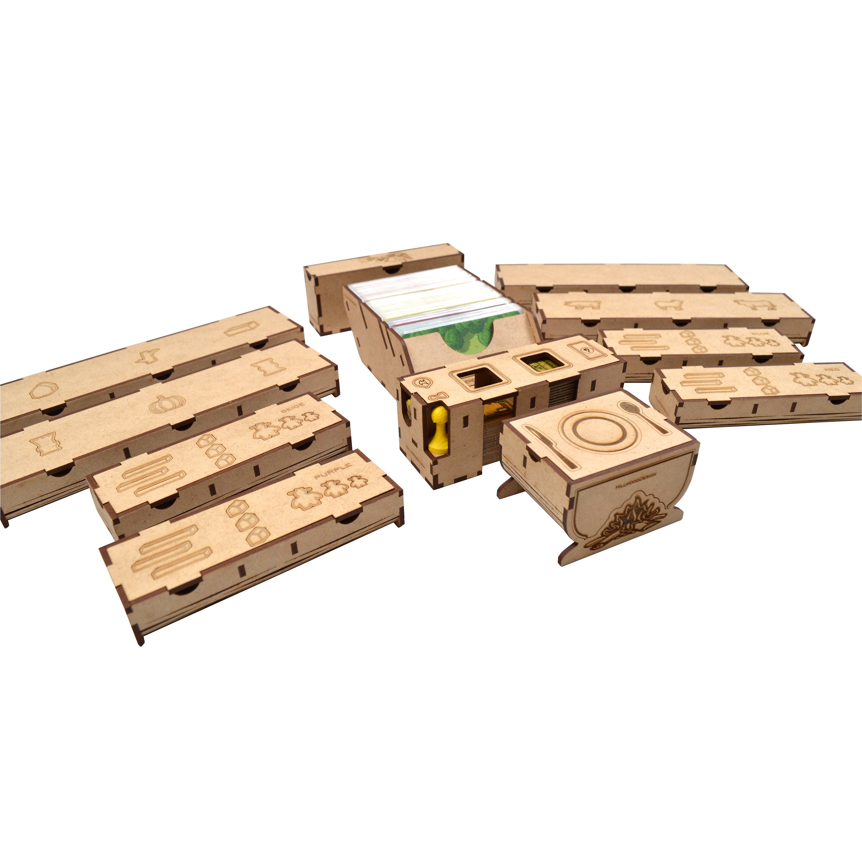 Agricola Board Game Organizer,storage Solution for Agricola Board Game Componentsincludes ...