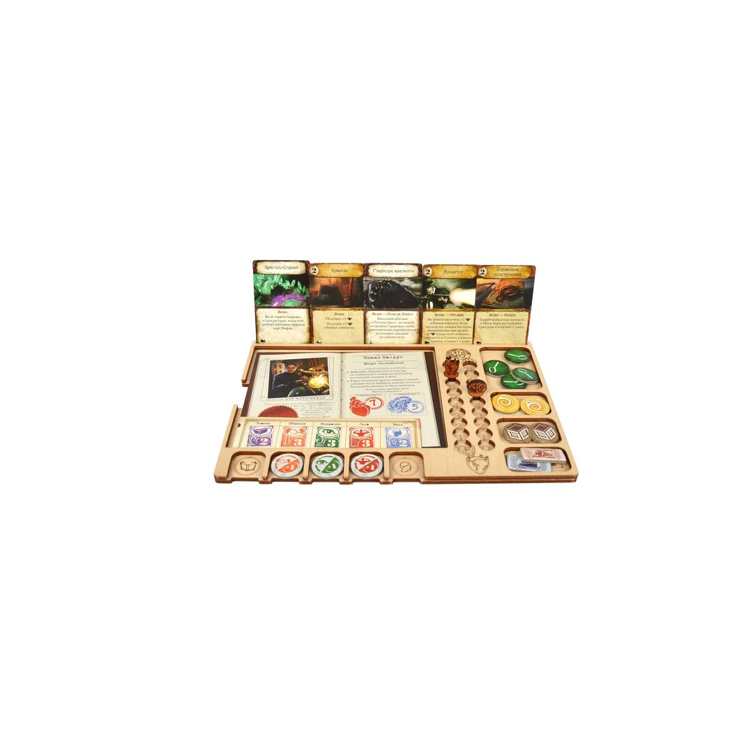 Eldritch Horror Investigator Tablet: Walnut & Cherry Health/sanity ...