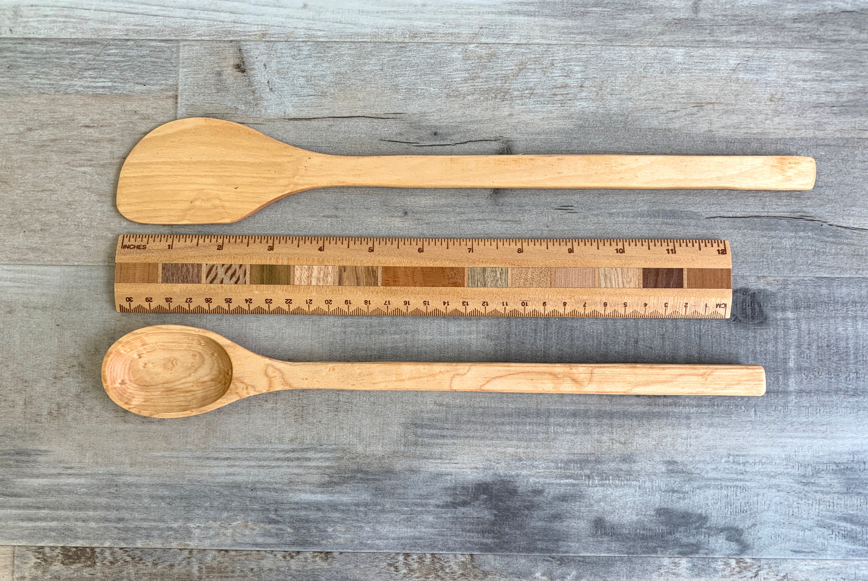 Wooden Kitchen Utensils Set Large Flipper Small Flipper - Etsy