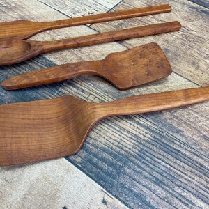 Wooden Kitchen Utensils Set - Large Flipper, Small Flipper, Cooking ...