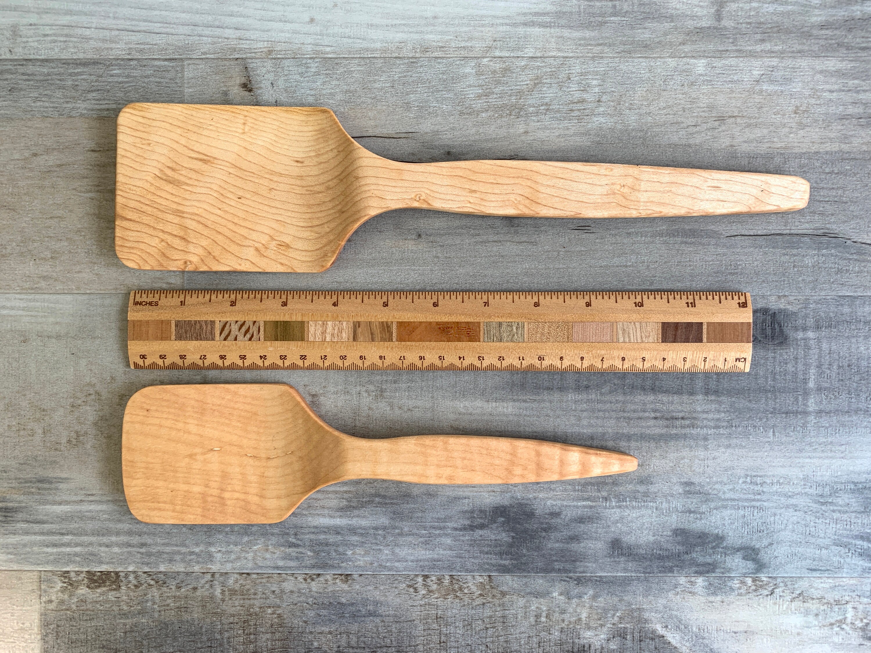 Wooden Kitchen Utensils Set Large Flipper Small Flipper - Etsy