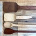 Wooden Kitchen Utensils Set - Large Flipper, Small Flipper, Cooking ...