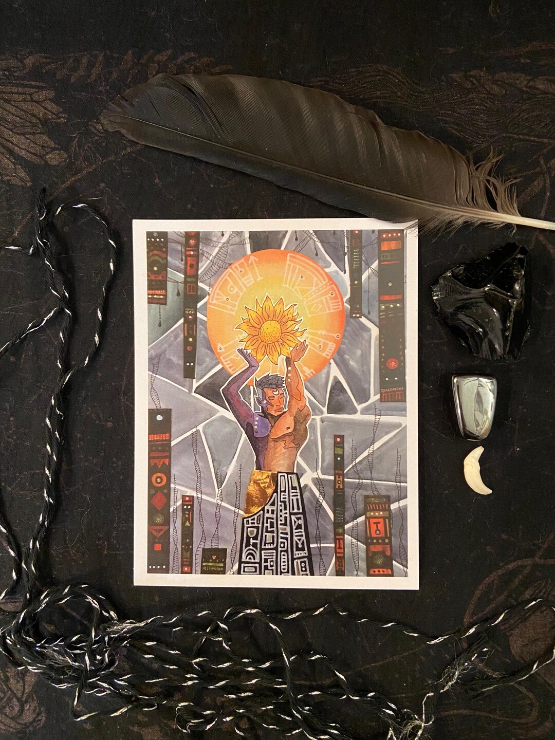 New! - an Ancient Tech Druid Art Print | Tarot Art | Witchy Art | Druid ...