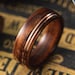 Mens Wedding Band the Rsg Made From Santos Rosewood, Silver and German ...