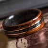 Mens Wedding Band the Rsg Made From Santos Rosewood, Silver and German ...