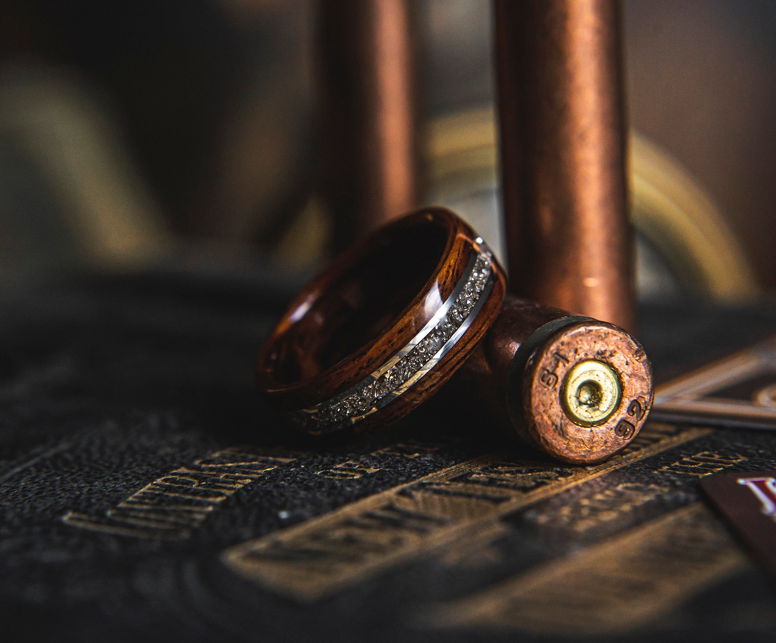 Mens Wedding Band "the Rsg" Made From Santos Rosewood, Silver and ...