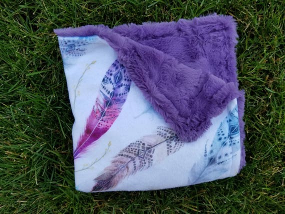 Feather Blanket-boho Blanket-feather Nursery-feather - Etsy