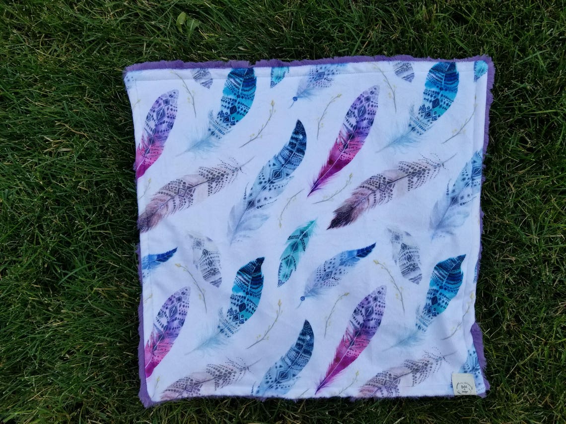 Feather Blanket-boho Blanket-feather Nursery-feather - Etsy