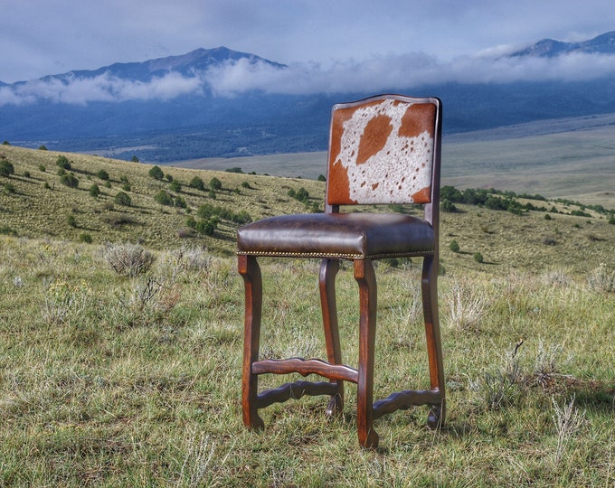 Classic Cowhide Bar Stool 4 Seat Minimum Required - Etsy