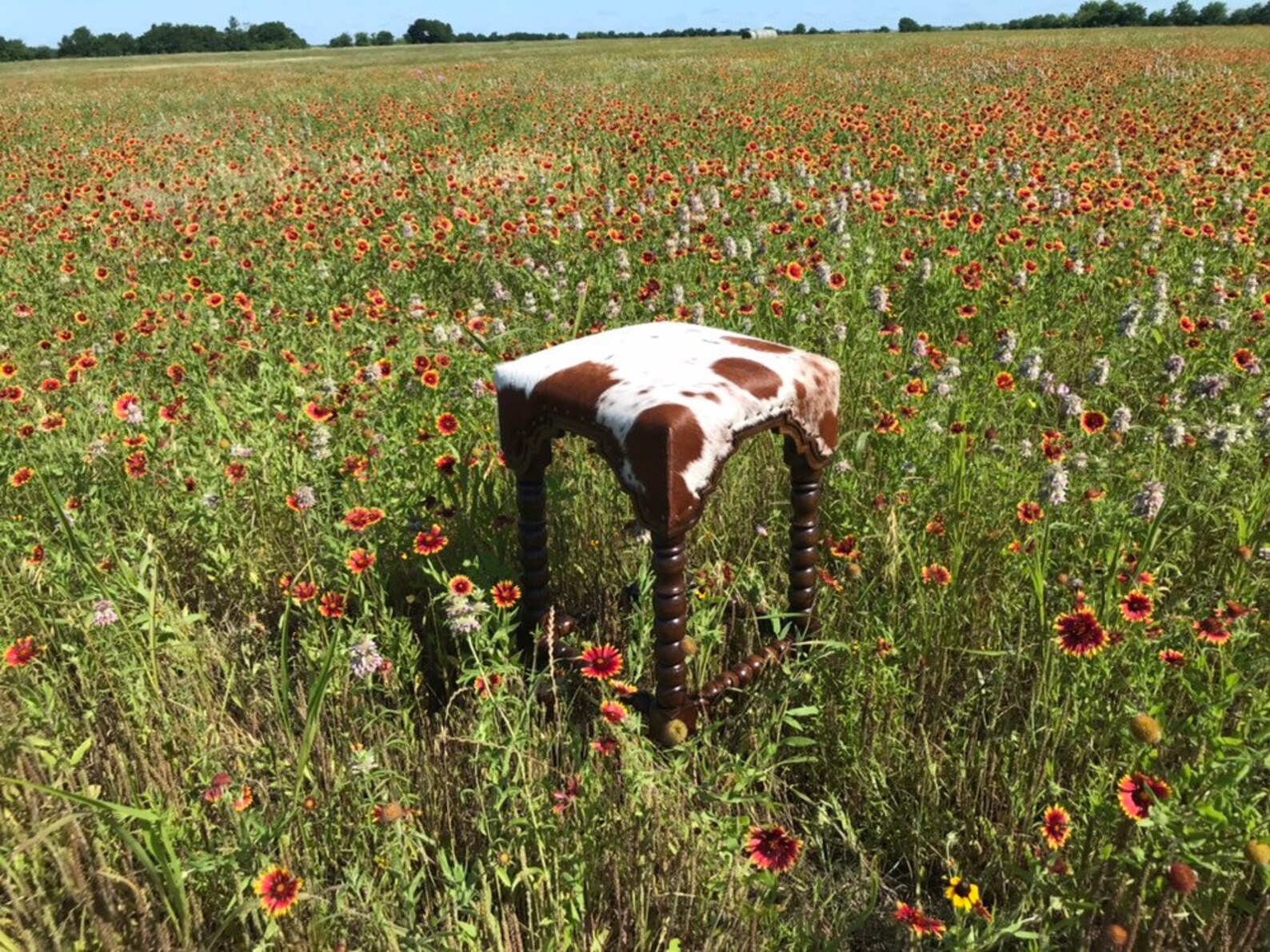 Bobbin Leg Cowhide Counter Stool Cowhide Counter Barstool - Etsy