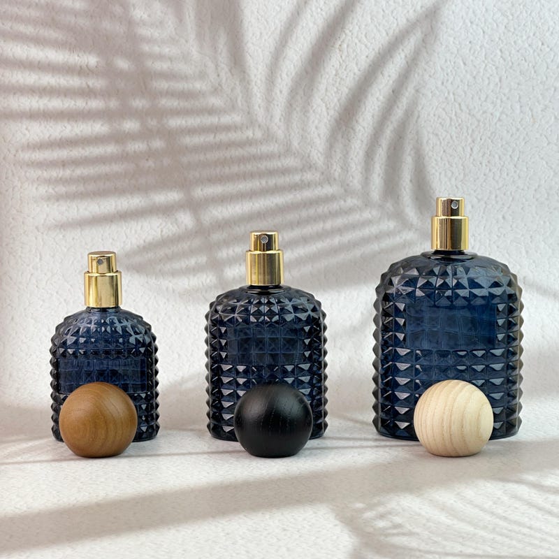 Blue Perfume Bottle - Etsy