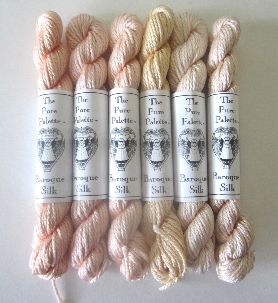 Pure Palette 6 LIGHT BAROQUE SILK Skeins - Etsy
