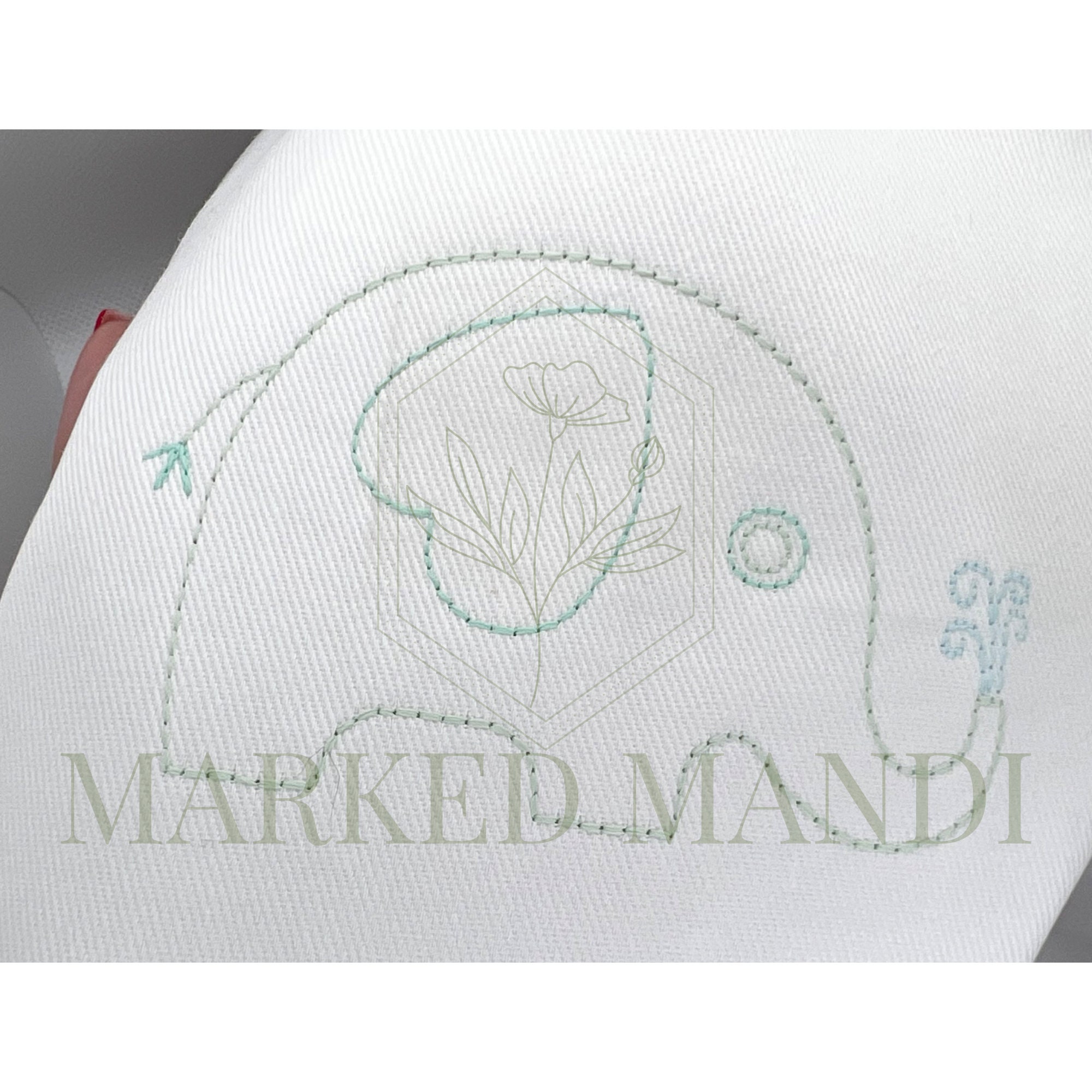 Elephant Bean Vintage Stitch Machine Embroidery Design - Etsy