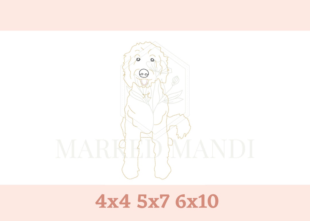 Doodle Bean Vintage Stitch Machine Embroidery Design 2 - Etsy