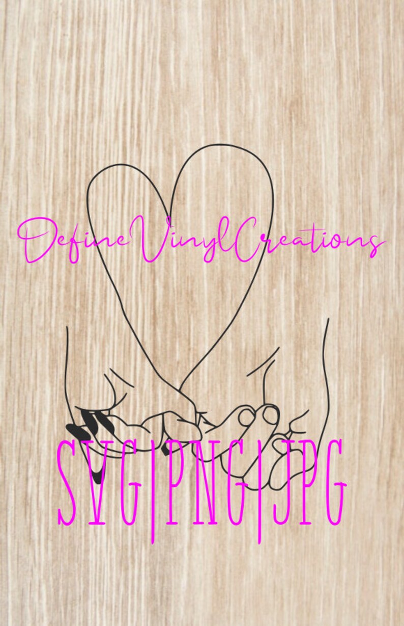 Pinky Promise Couple SVG Cricut Silhouette Cut File - Etsy