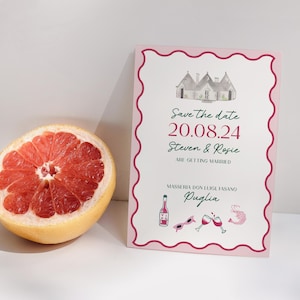 Puglia Italy Invitation - Etsy